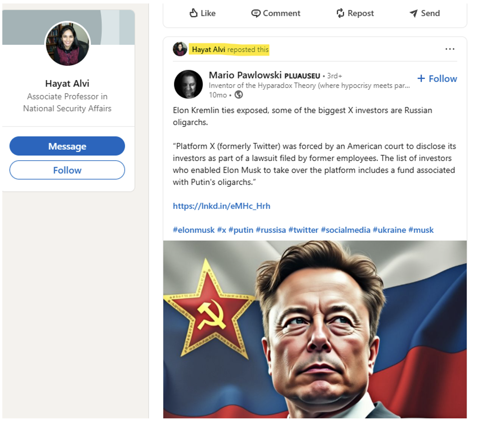 Hayat Alvi - Restore The Military